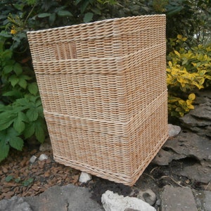Large Wicker Laundry Basket Wicker Storage Basket Toy - Etsy