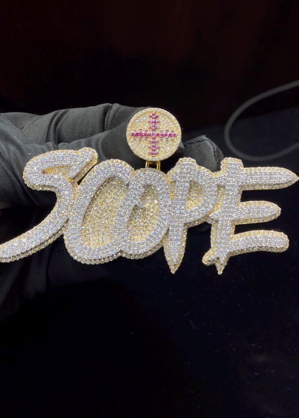 Custom Name Necklace Iced Out Pendant in VVS Moissanite Personalized ...