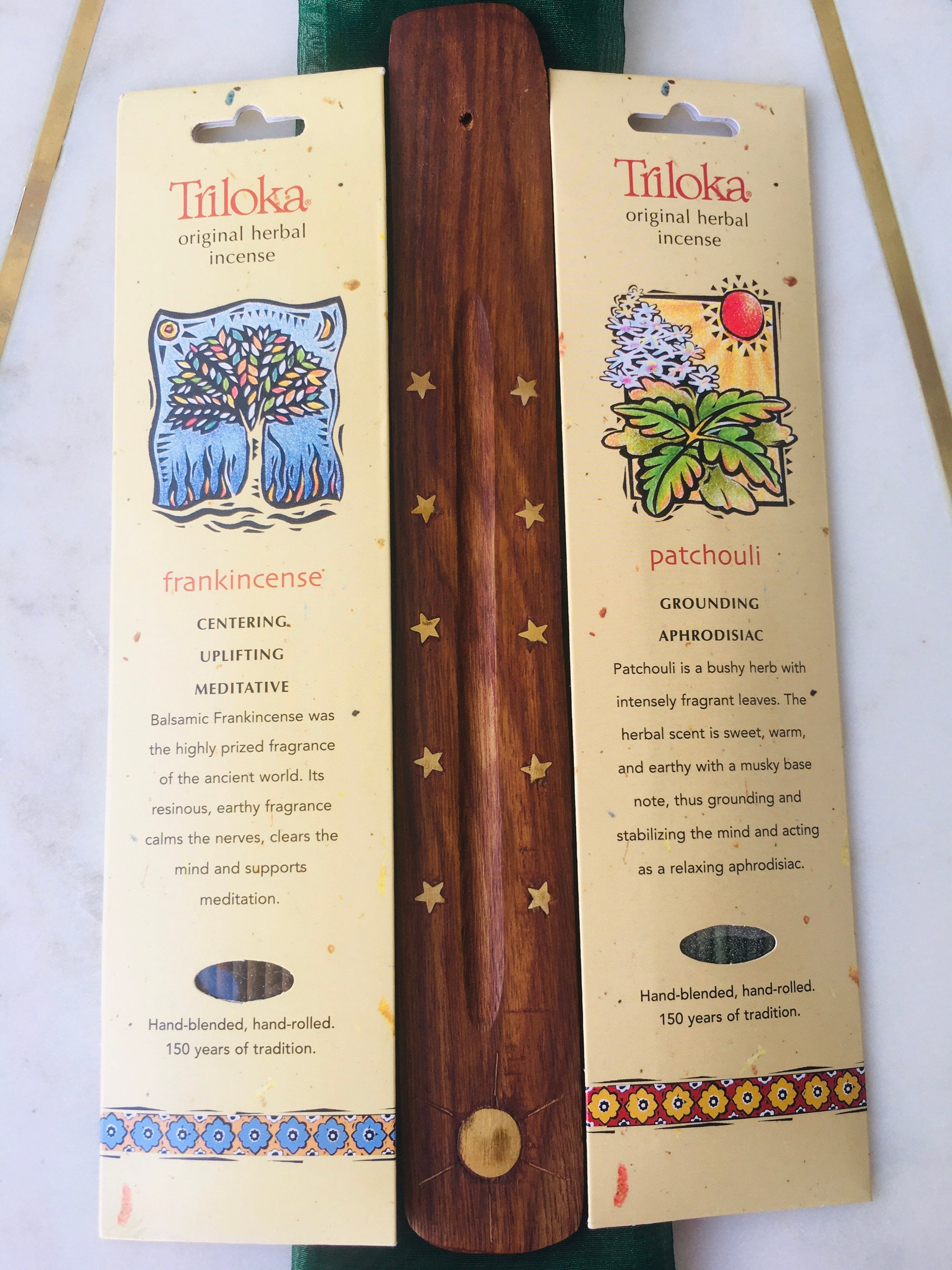 Gift Set Incense Sticks: Frankincense Patchouli Sun - Etsy UK