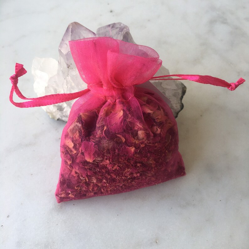 Natural Fragrance Dried Lavender Sachet, Ritual Herbs, Purple Organza ...