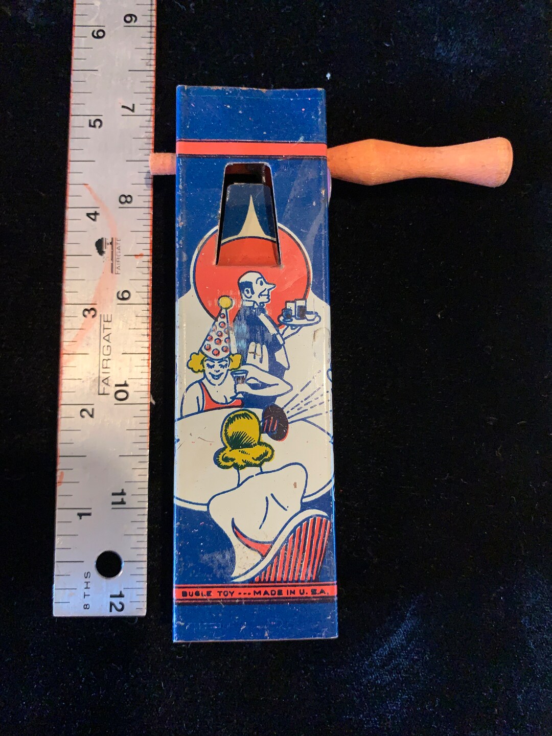 Vintage 1930s Bugle Toy Noisemaker: Lithographed Holiday Scene - Etsy