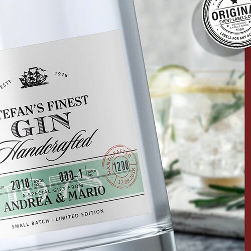 Personalised Gin Label Gift Idea // Your Own Original Gin - Etsy