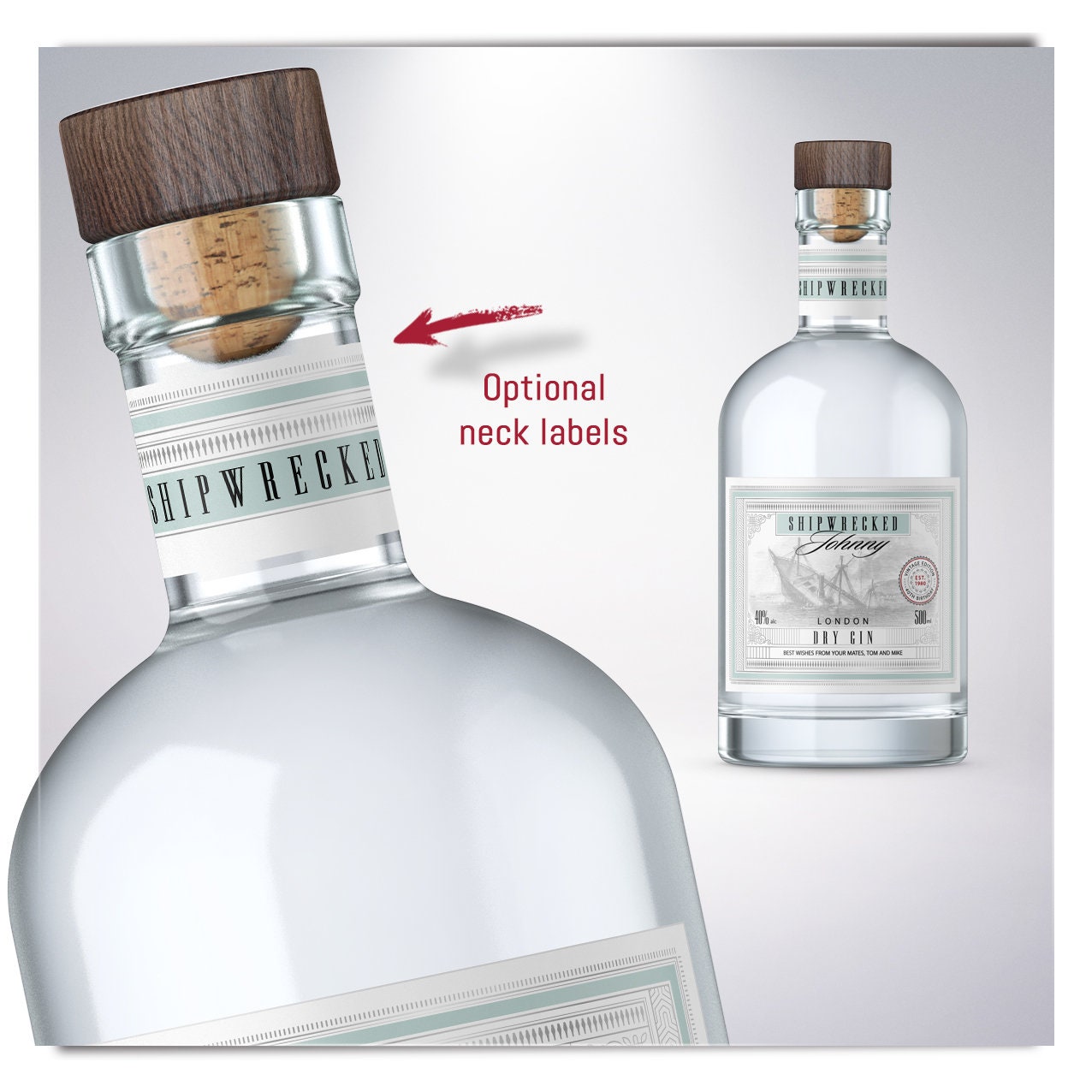 Personalised Gin Label Gift Idea // Your Own Original Gin | Etsy