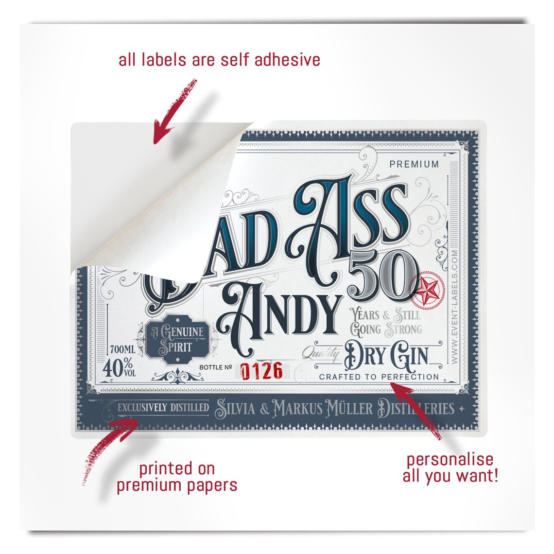 Personalised Gin Label Gift Idea // Your Own Original Gin - Etsy