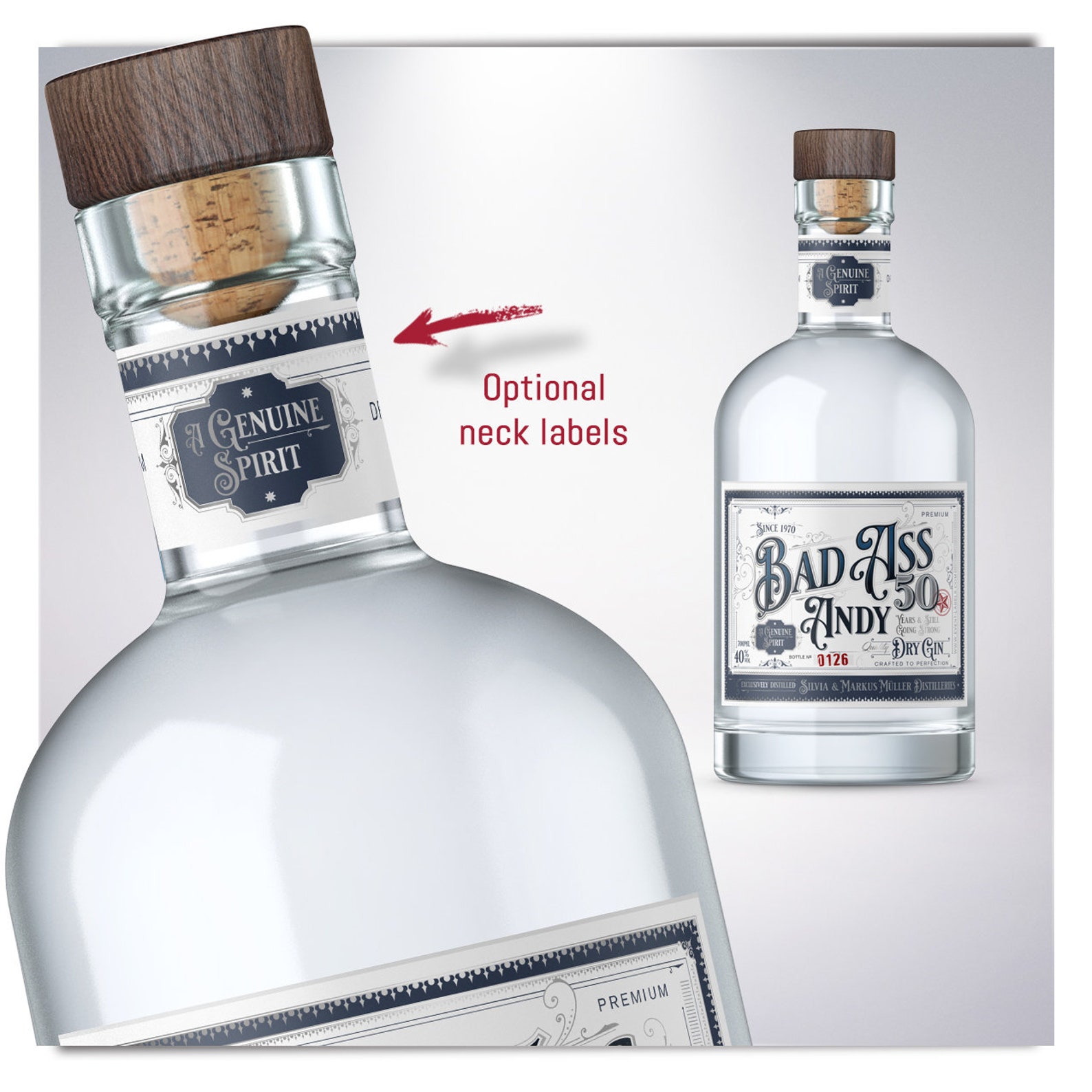 Personalised Gin Label Gift Idea // Your Own Original Gin - Etsy