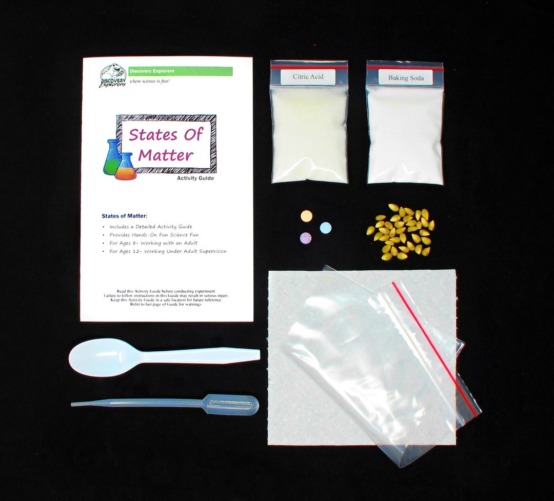 States of Matter Science, Chemistry Kit for Kids, at Home STEM Kit - Etsy