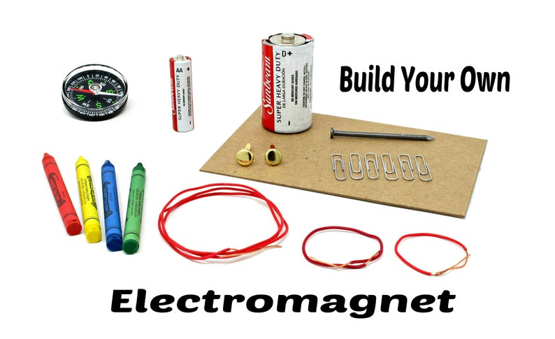 DIY Electromagnet STEM Engineering Electricity at Home Kit for Kids - Etsy