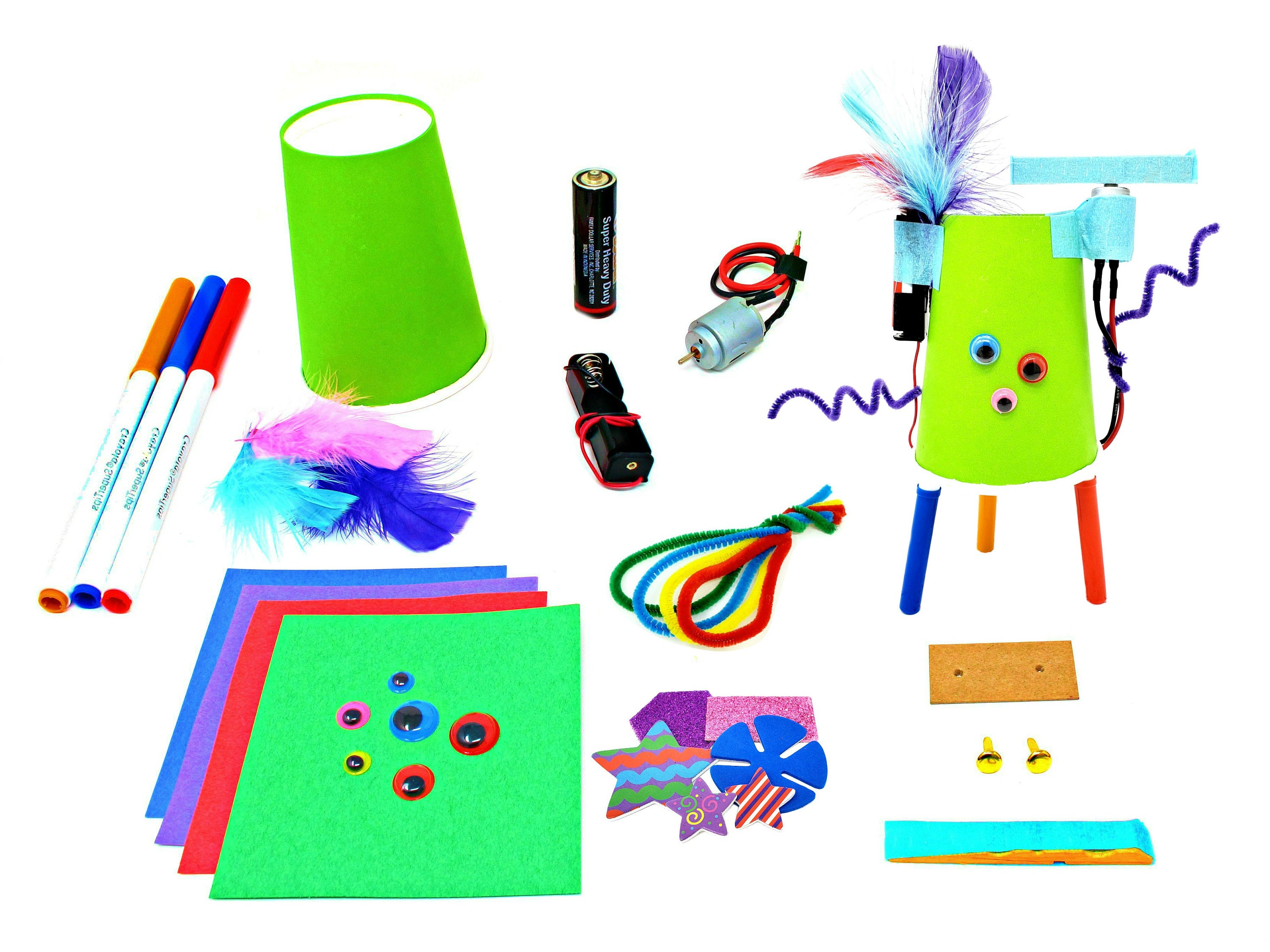 At Home Art Bot, Electrical Engineering Kit for Kids, STEM Kit Robot - Etsy