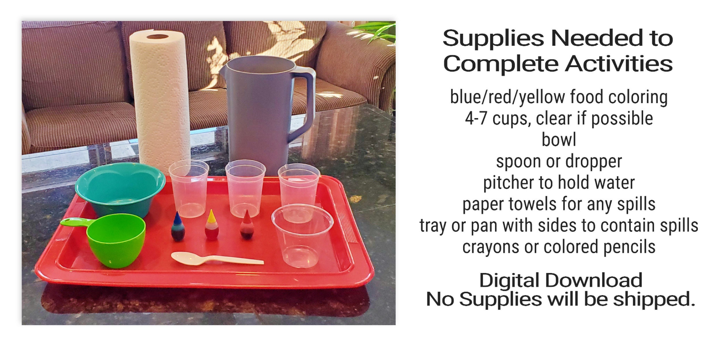 Preschool Color Mixing Digital Download - Etsy