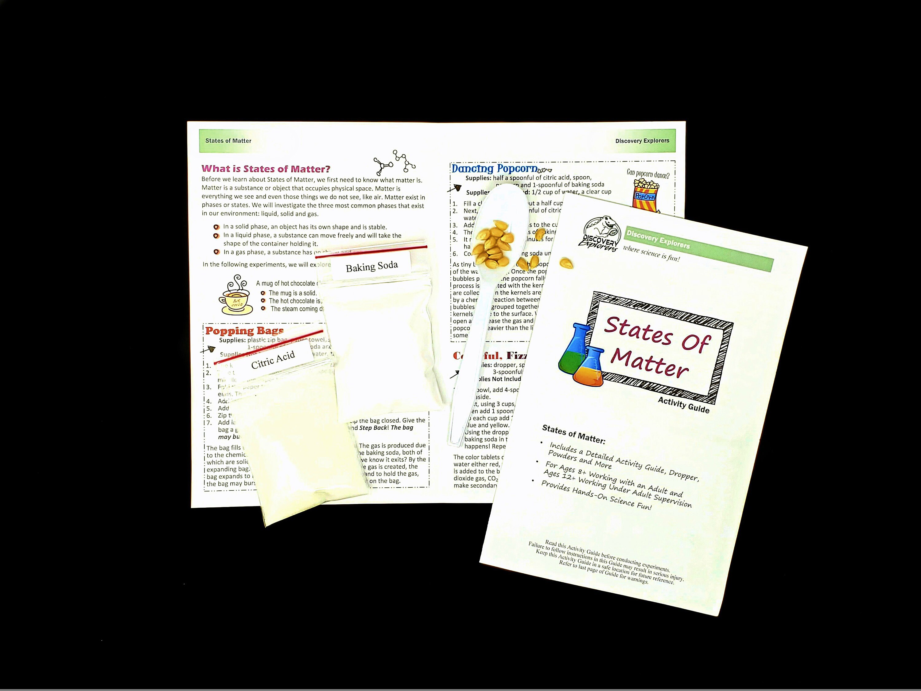States of Matter Science, Chemistry Kit for Kids, at Home STEM Kit - Etsy