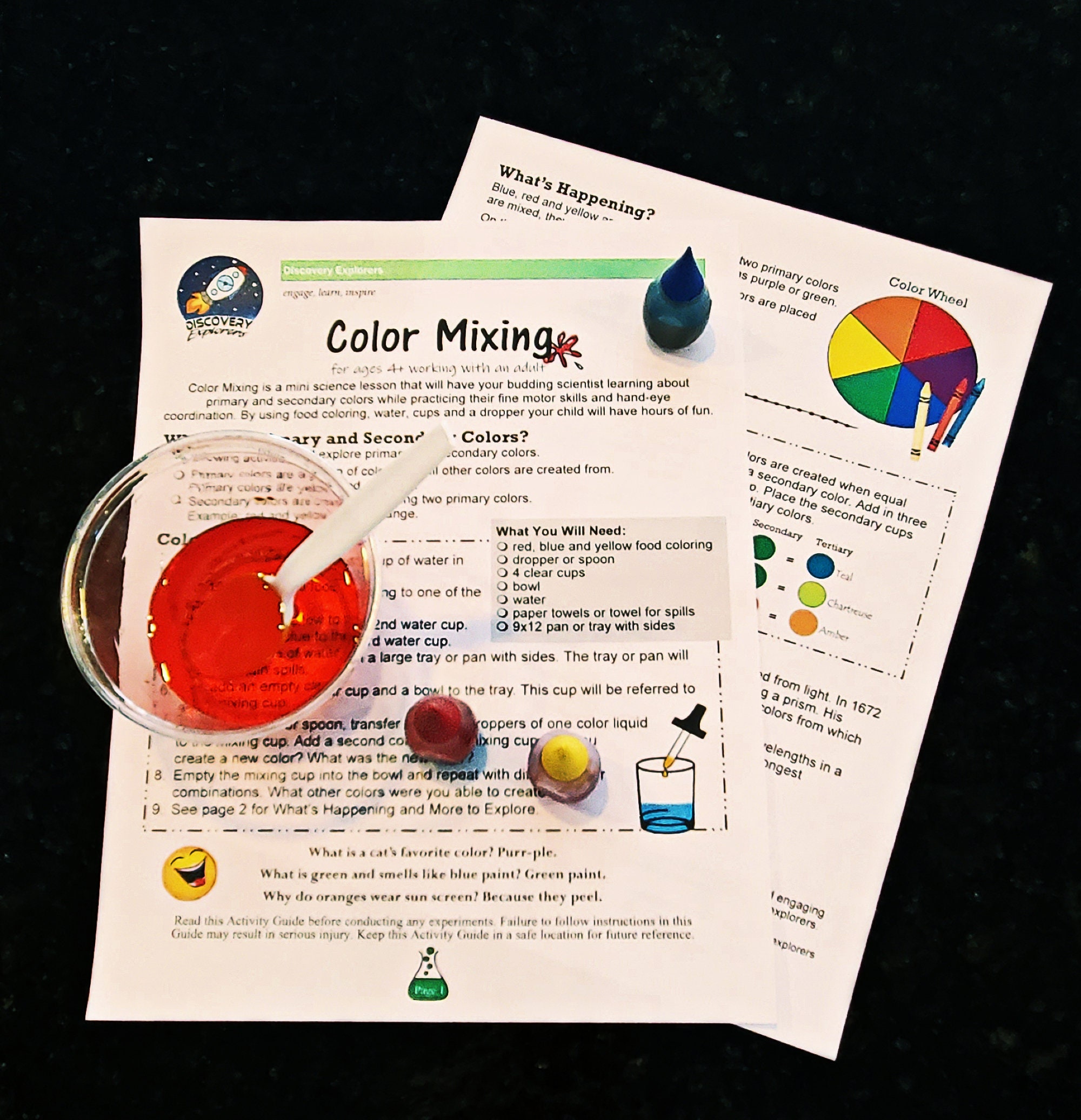 Preschool Color Mixing Digital Download - Etsy