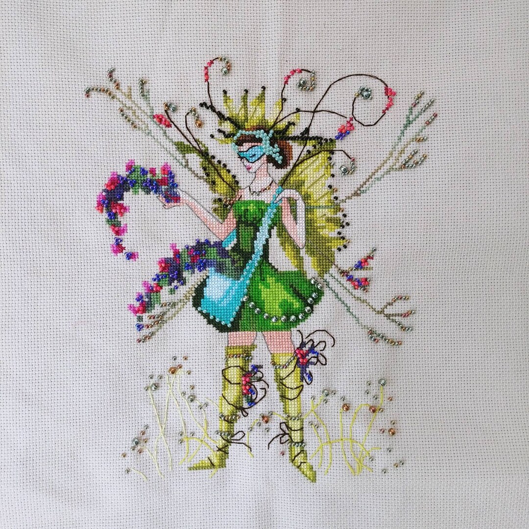Made to Order! Nora Corbett Finished Cross Stitch. the Berry Collector ...
