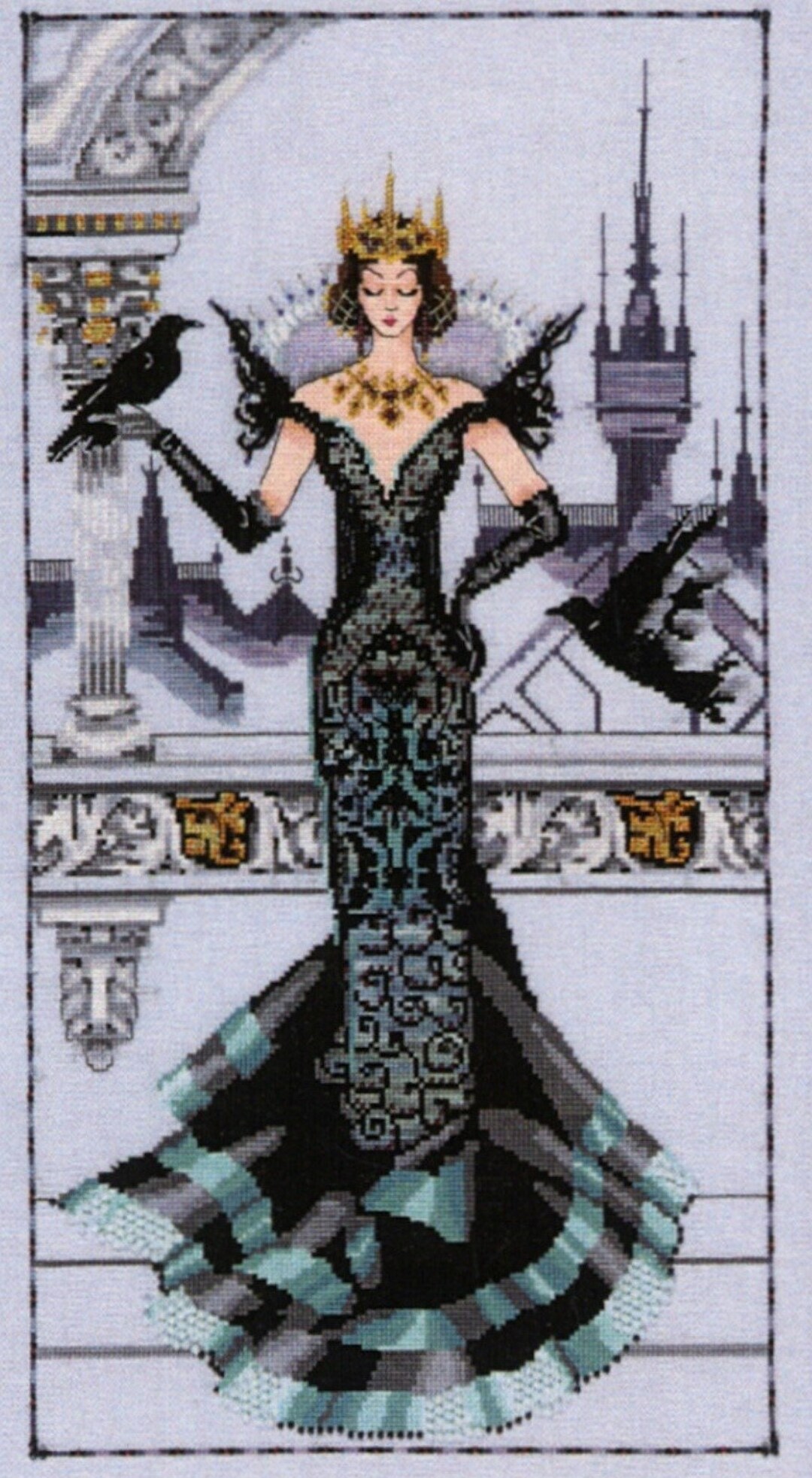 Made to Order! Nora Corbett "the Raven Queen" Cross Stitch Fairy ...