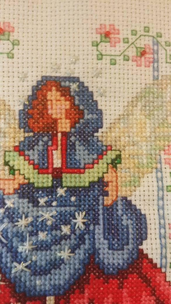 Finished January Birthday Fairie Cross Stitch - Etsy