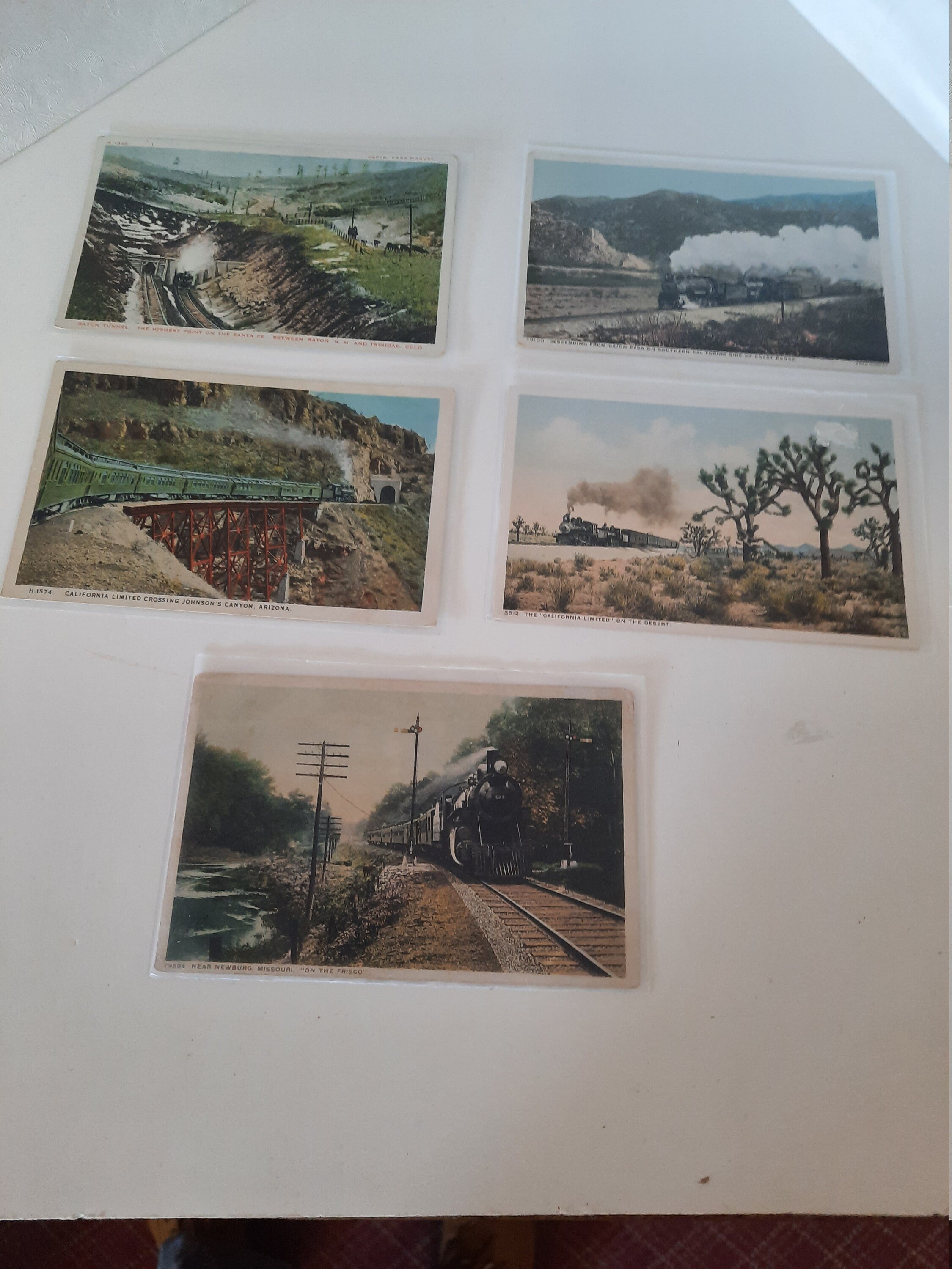 Fred Harvey Santa Fe RR Postcards - Etsy