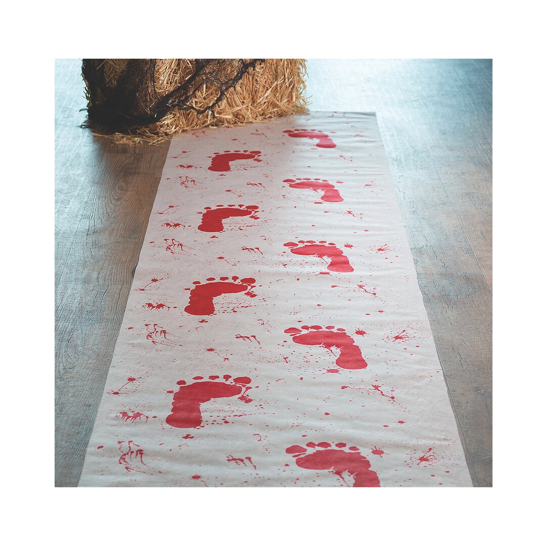 Spooky Bloody Footprint Aisle Runner Addition to Your - Etsy