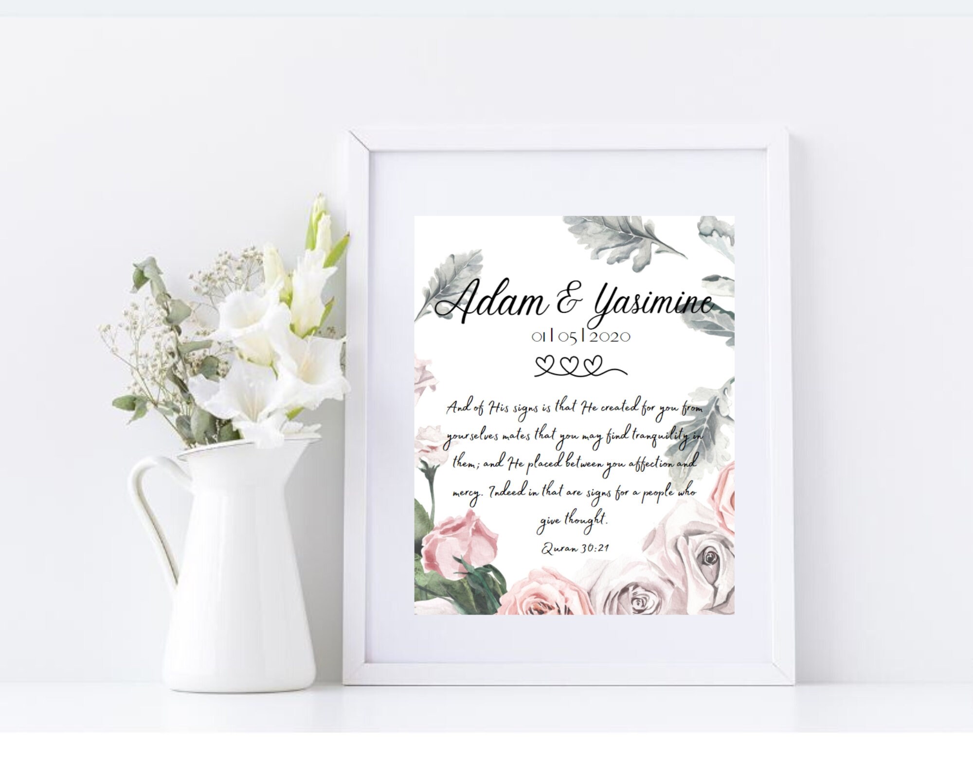 Muslim Customized Wedding Nikah Gift Islamic Wedding - Etsy UK