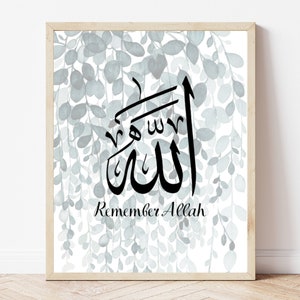 Islamic Calligraphy Wall Art, Start With Bismillah, End With ...