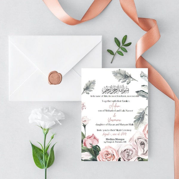 Walima Invitation - Etsy