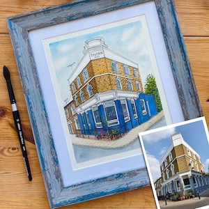 Custom Painting (hand Painted) of Your Home, Building, Landscape Based ...