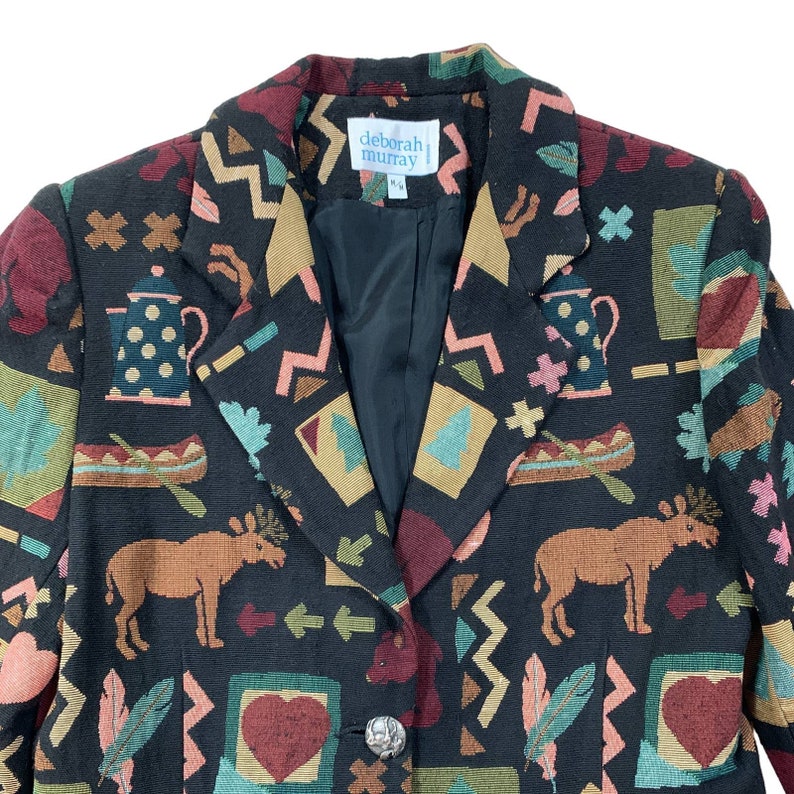 Vintage Deborah Murray Tapestry Jacket Size M - Etsy