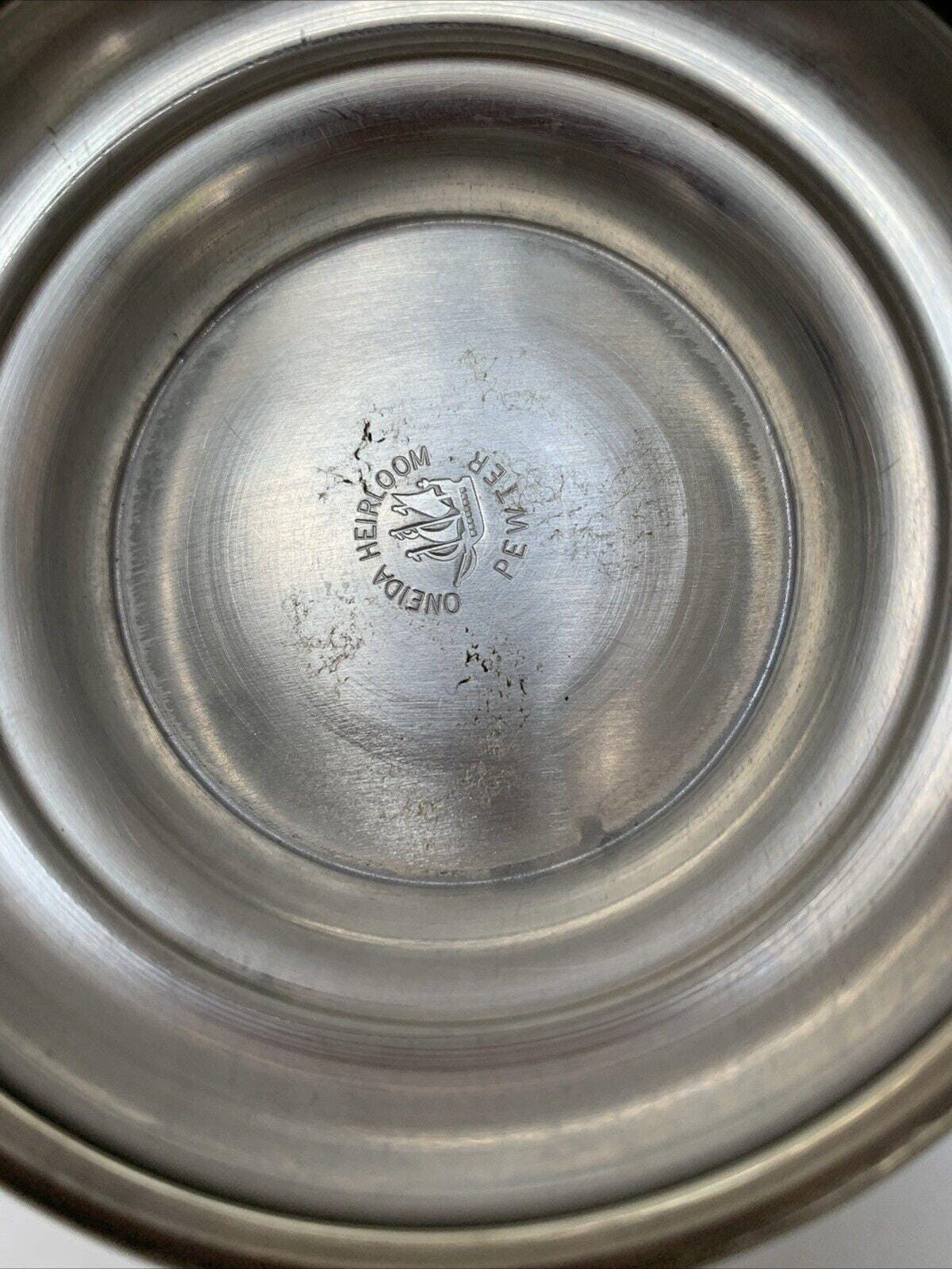 Vintage Oneida Heirloom Pewter Teapot Black Bakelite Handle - Etsy