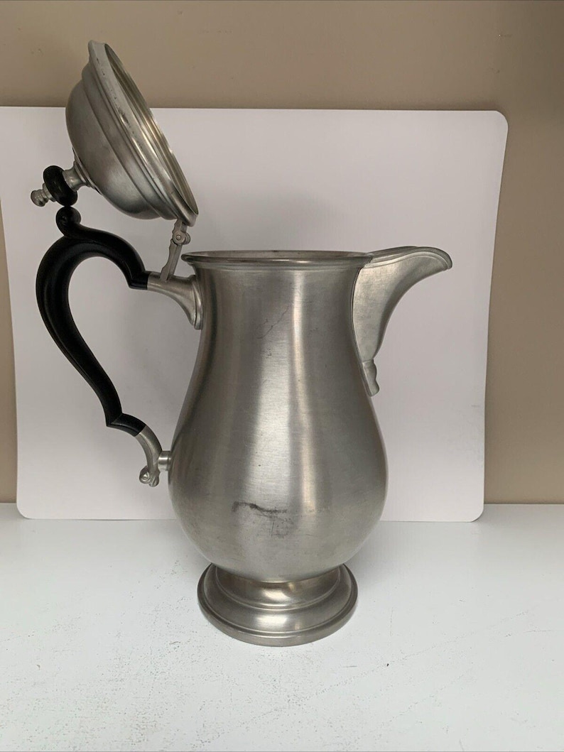 Vintage Oneida Heirloom Pewter Teapot Black Bakelite Handle - Etsy