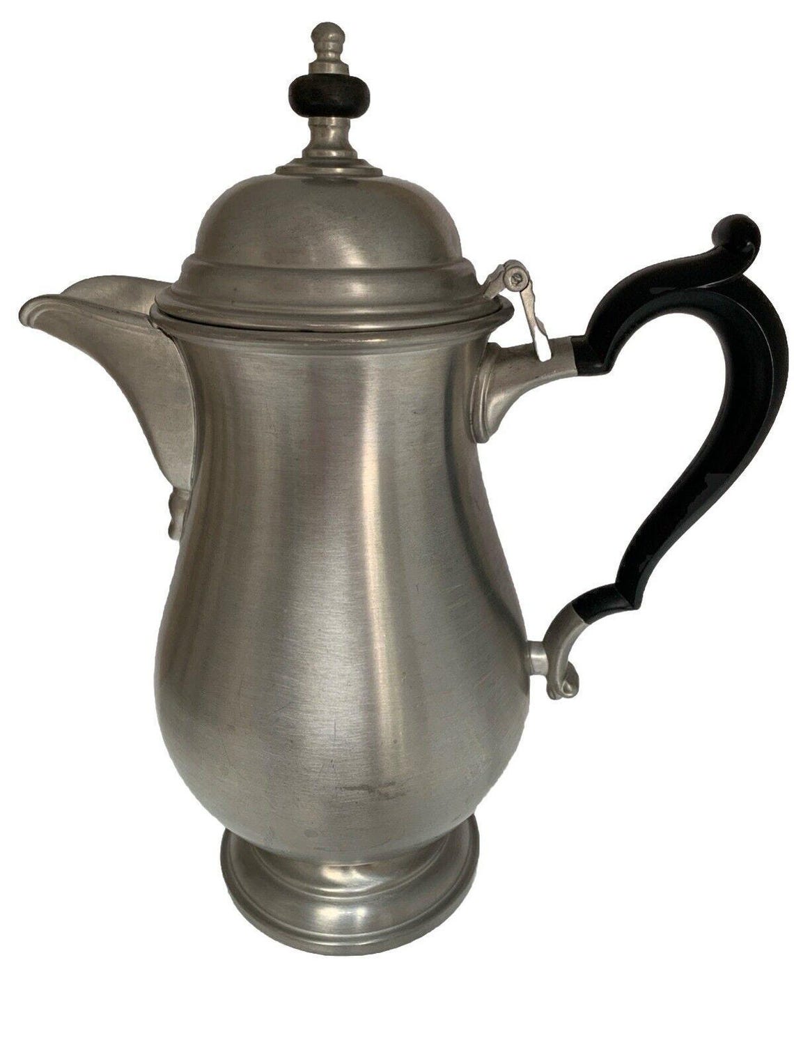 Vintage Oneida Heirloom Pewter Teapot Black Bakelite Handle - Etsy