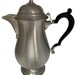 Vintage Oneida Heirloom Pewter Teapot Black Bakelite Handle - Etsy