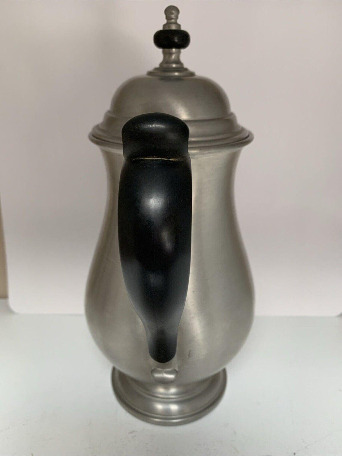 Vintage Oneida Heirloom Pewter Teapot Black Bakelite Handle - Etsy