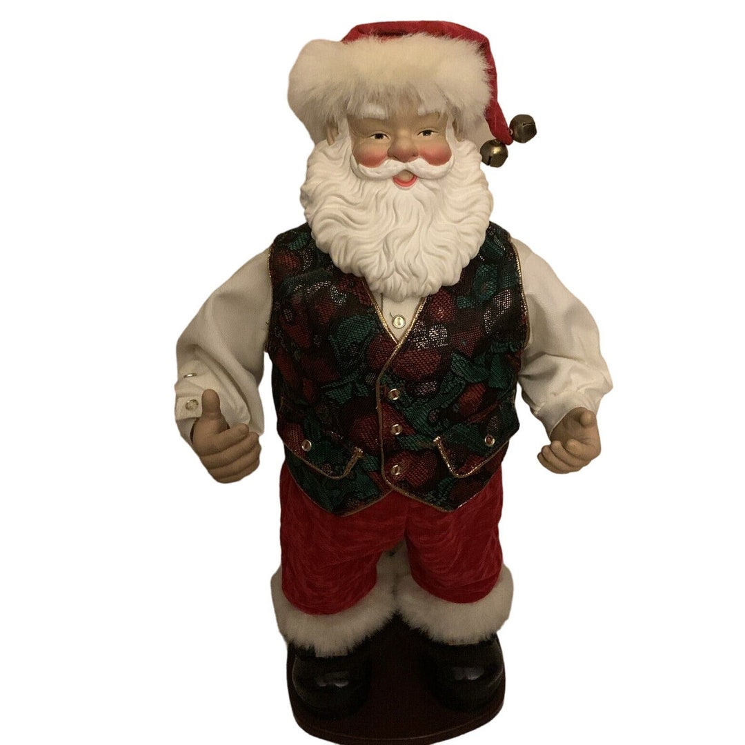 Rock Santa Collectibles Dancing Santa Rocking Around the Christmas Tree ...