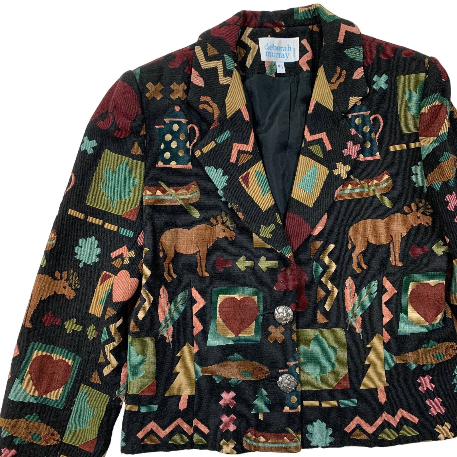 Vintage Deborah Murray Tapestry Jacket Size M - Etsy
