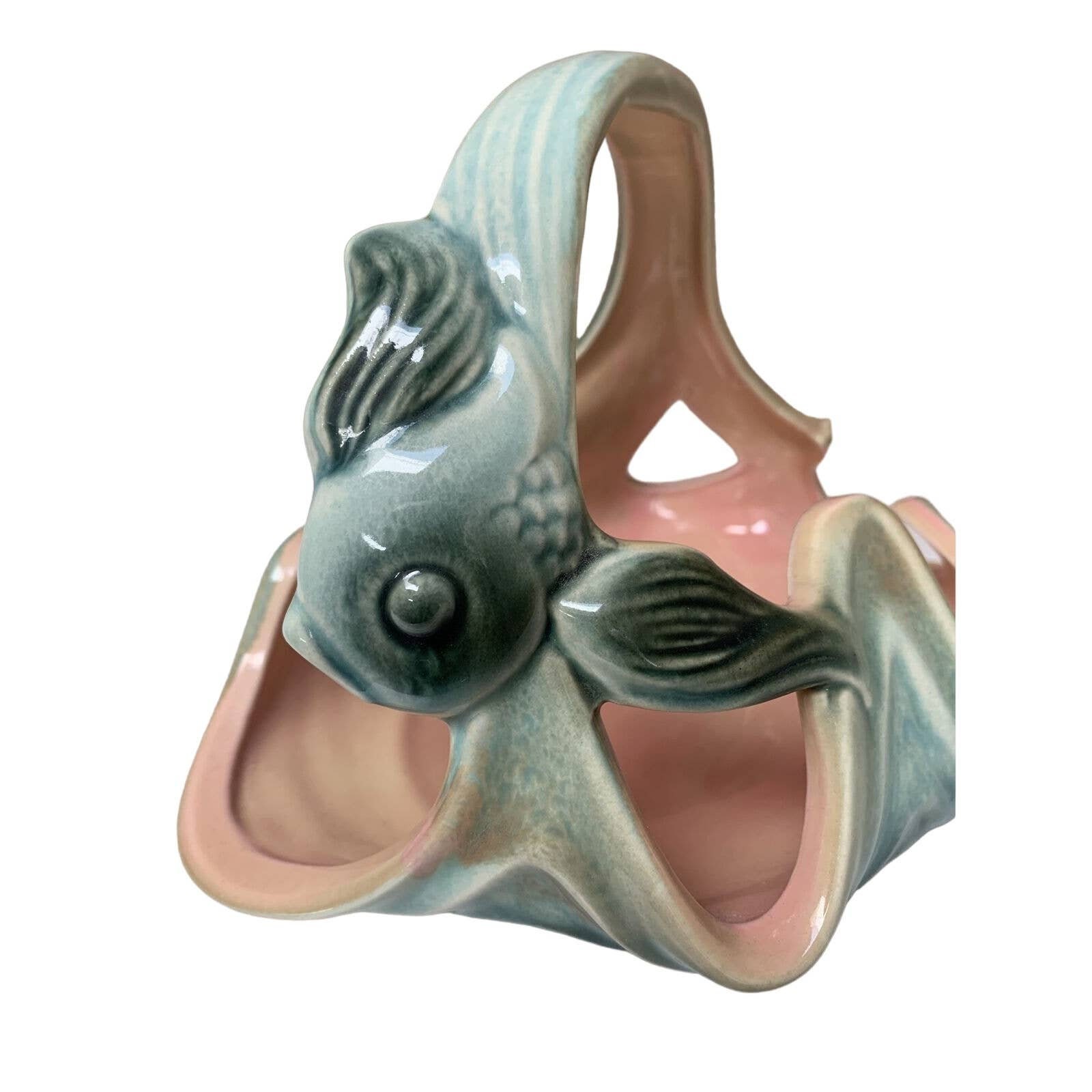 Vintage Hull Pottery 1950's Fantail Fish Conch Shell - Etsy