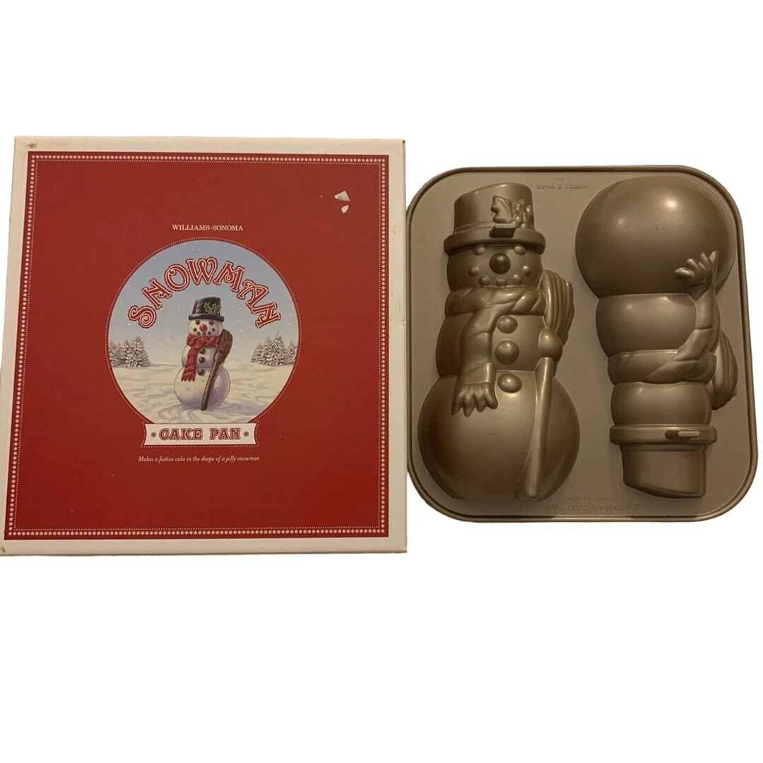 Nordic Ware Snowman Cake Pan in Box With Instructions - Etsy