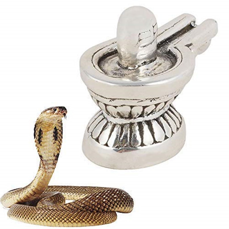 Silver Lord Shivji Mahakal Shivling for Pooja Mandir Decor - Etsy