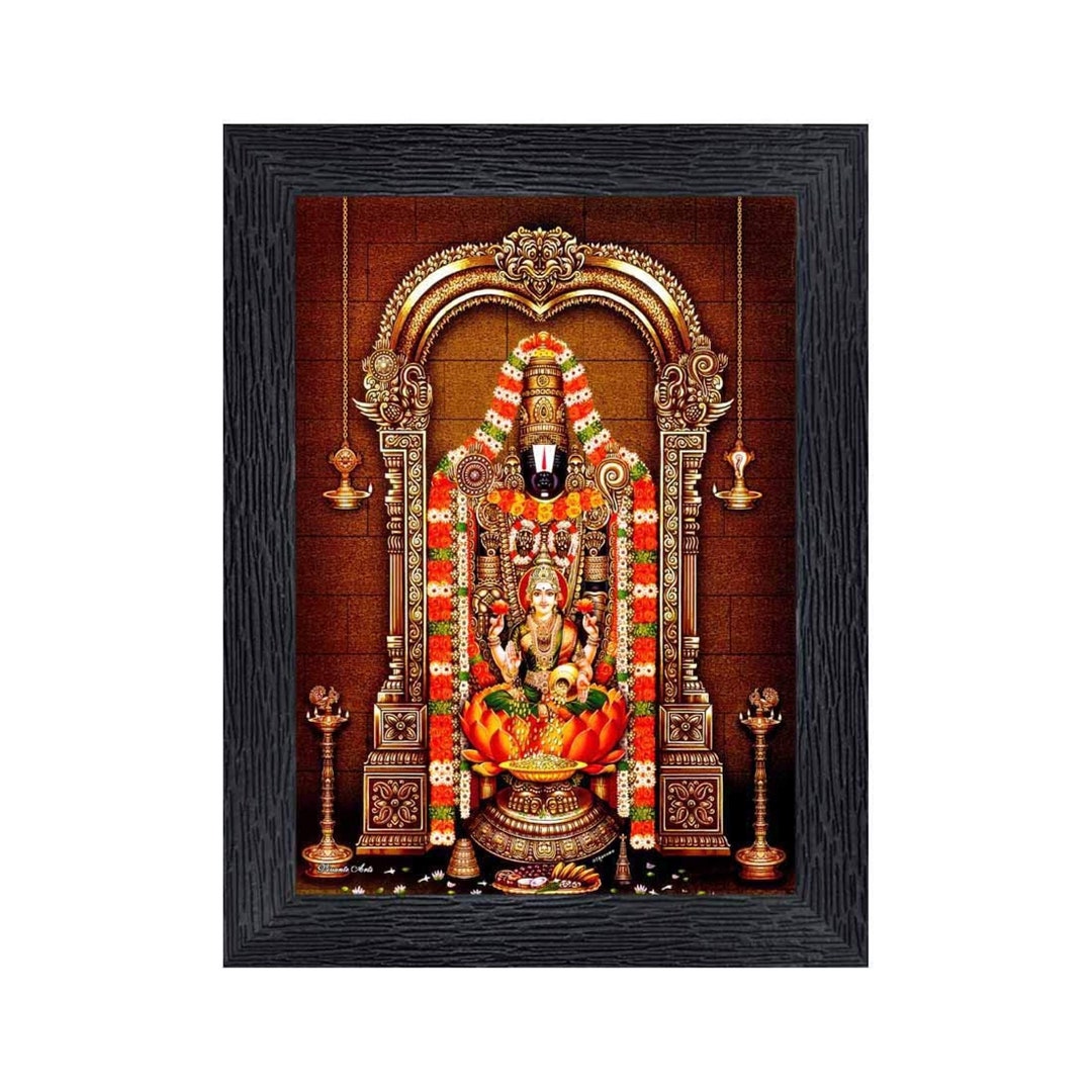 Home Office Wood Photo Frames Tirupati Balaji Lord - Etsy