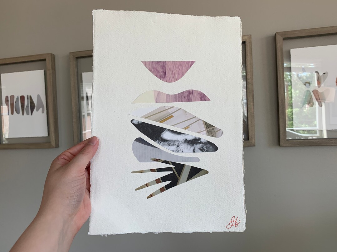 Original Fine Art Collage overlap 003 8.5x12 - Etsy Canada