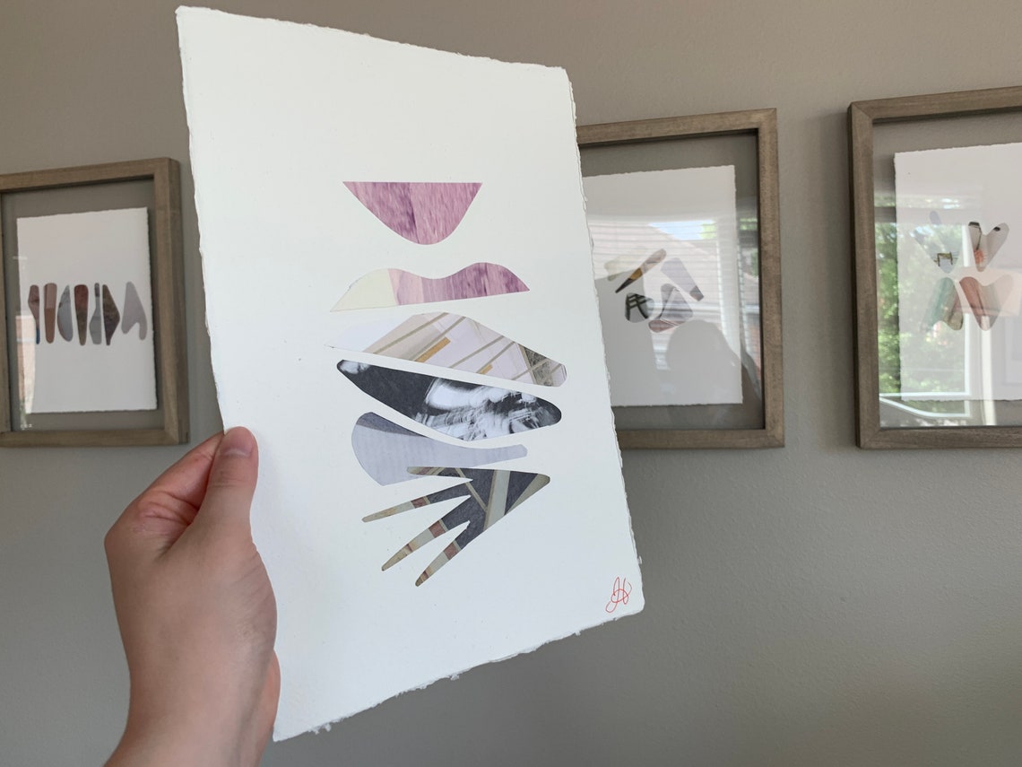 Original Fine Art Collage overlap 003 8.5x12 - Etsy Canada