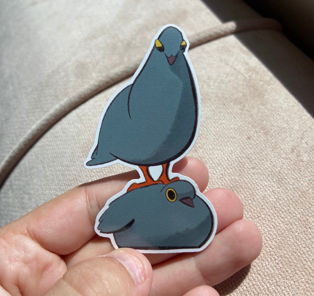 Pigeon Friends Sticker - Etsy