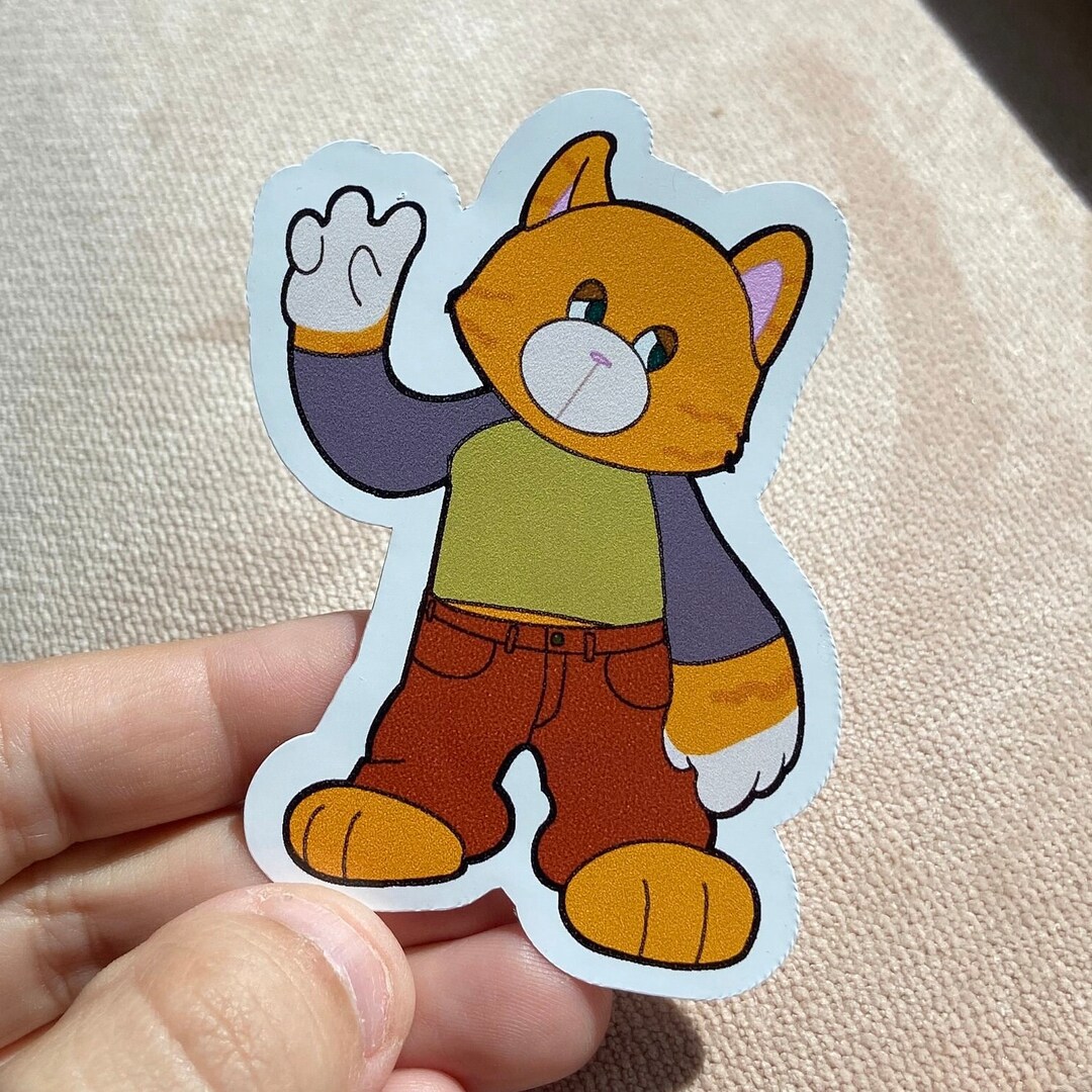 Kitty Buddy Sticker - Etsy