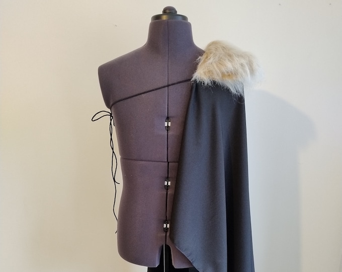 Formal One Shoulder Cape Wedding Musketeers Cape Wool Blend Few Colours ...