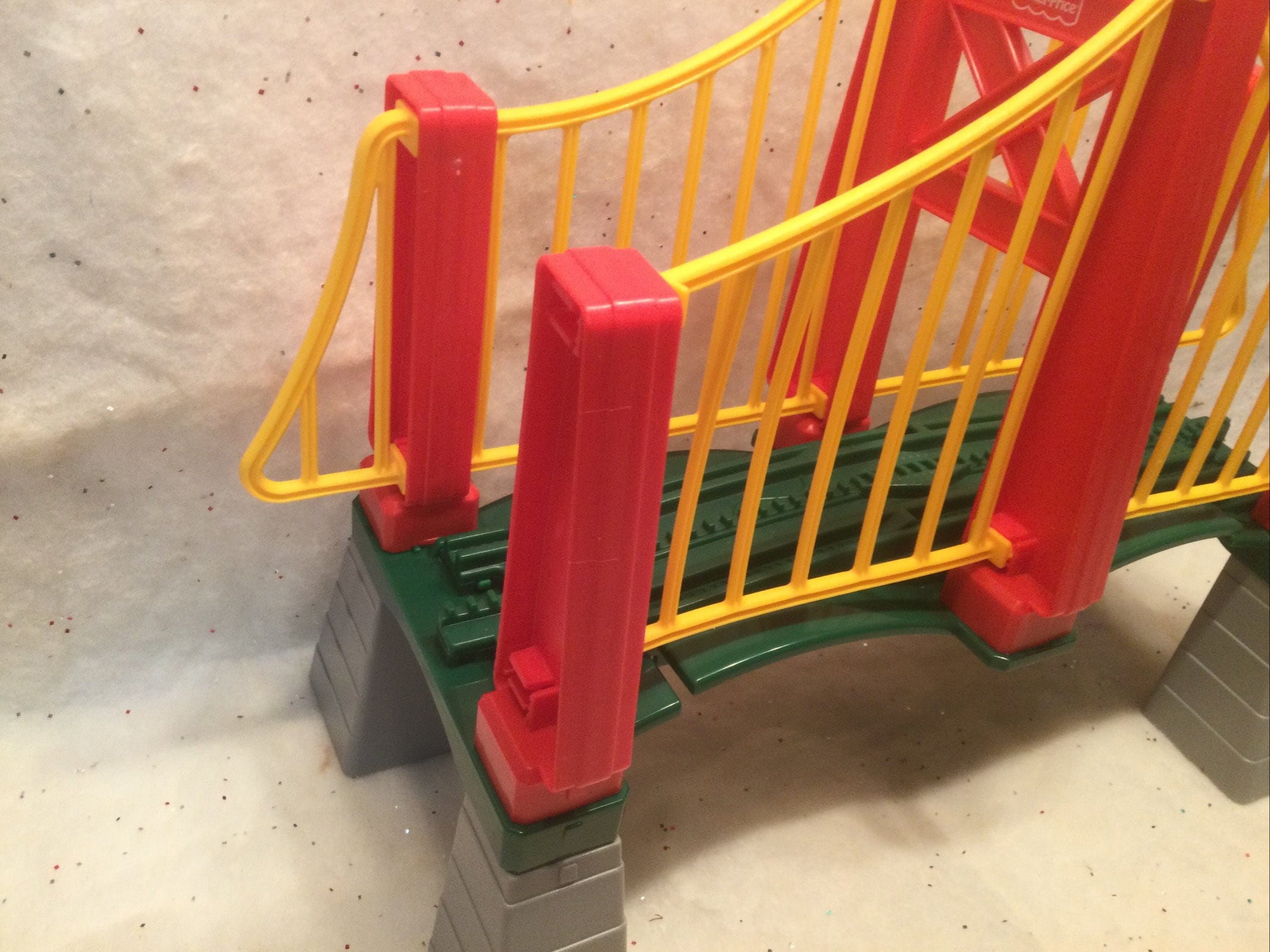 Fisher Price Geotrax Rail & Road System Sky High Suspension Bridge READ ...