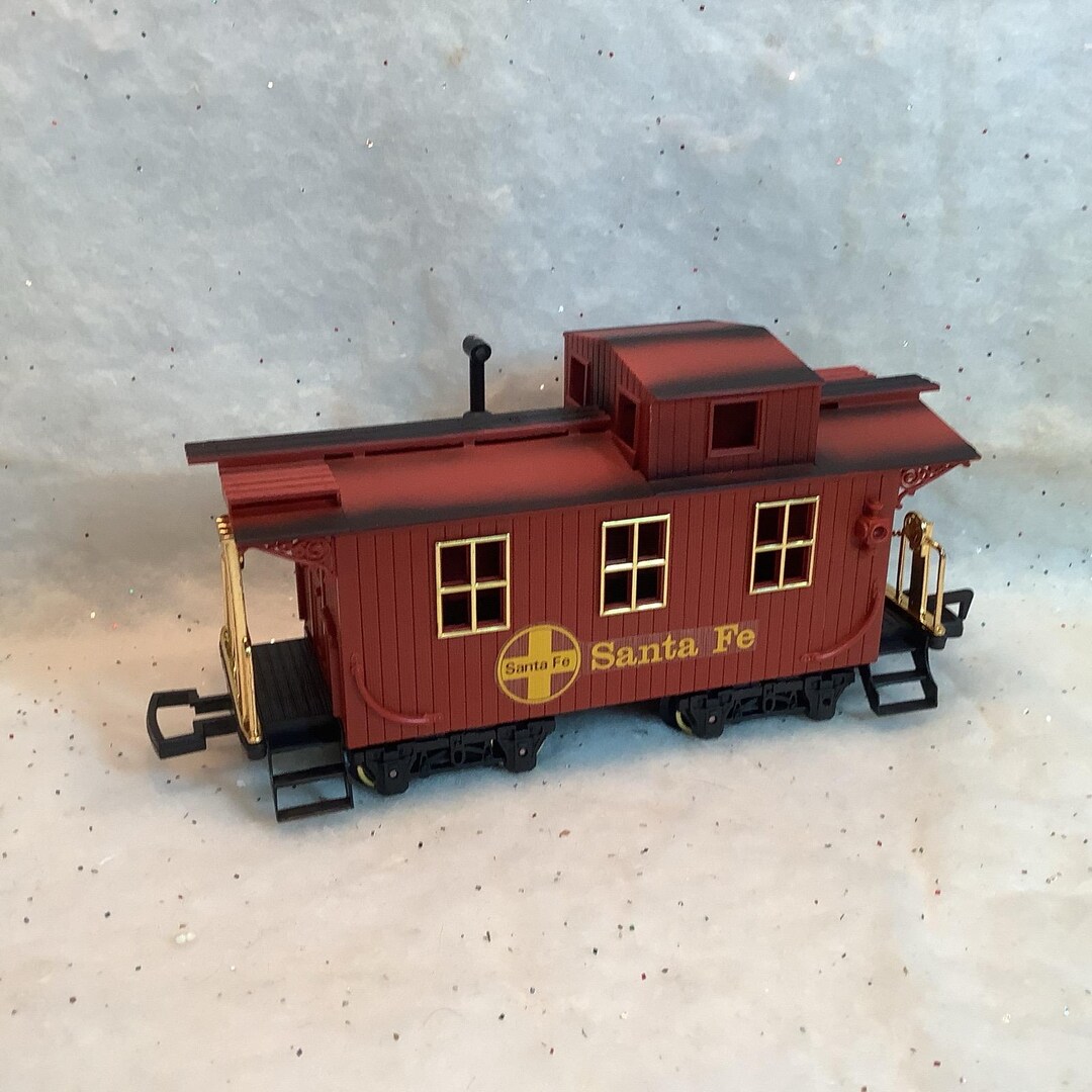 1986 New Bright Gold Rush Denver Express Santa Fe Caboose #186 Engine G ...