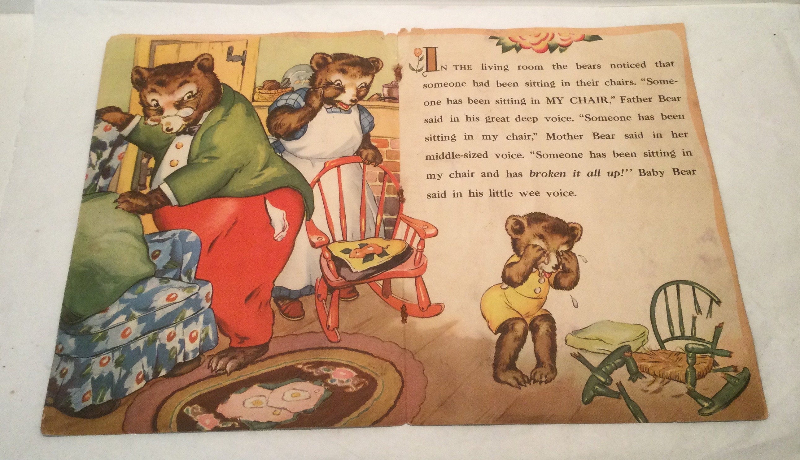 Goldilocks And The Three Bears Story Chairs