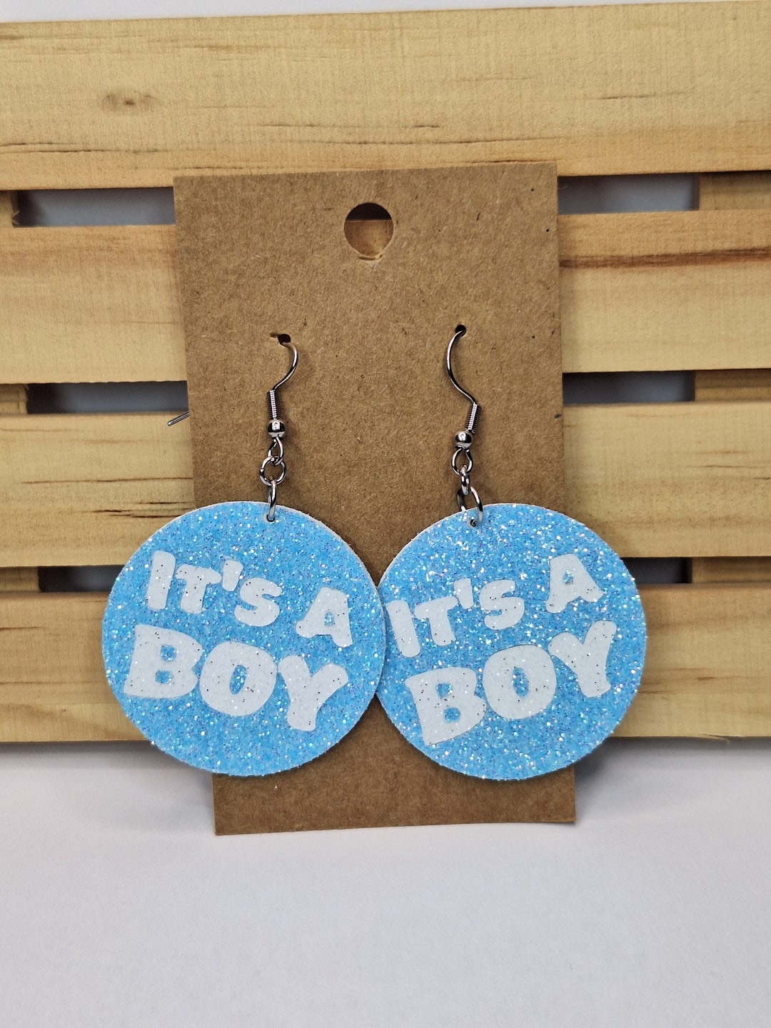 Baby Shower Earrings, Gender Reveal Earrings, Its A Boy Earrings, New ...