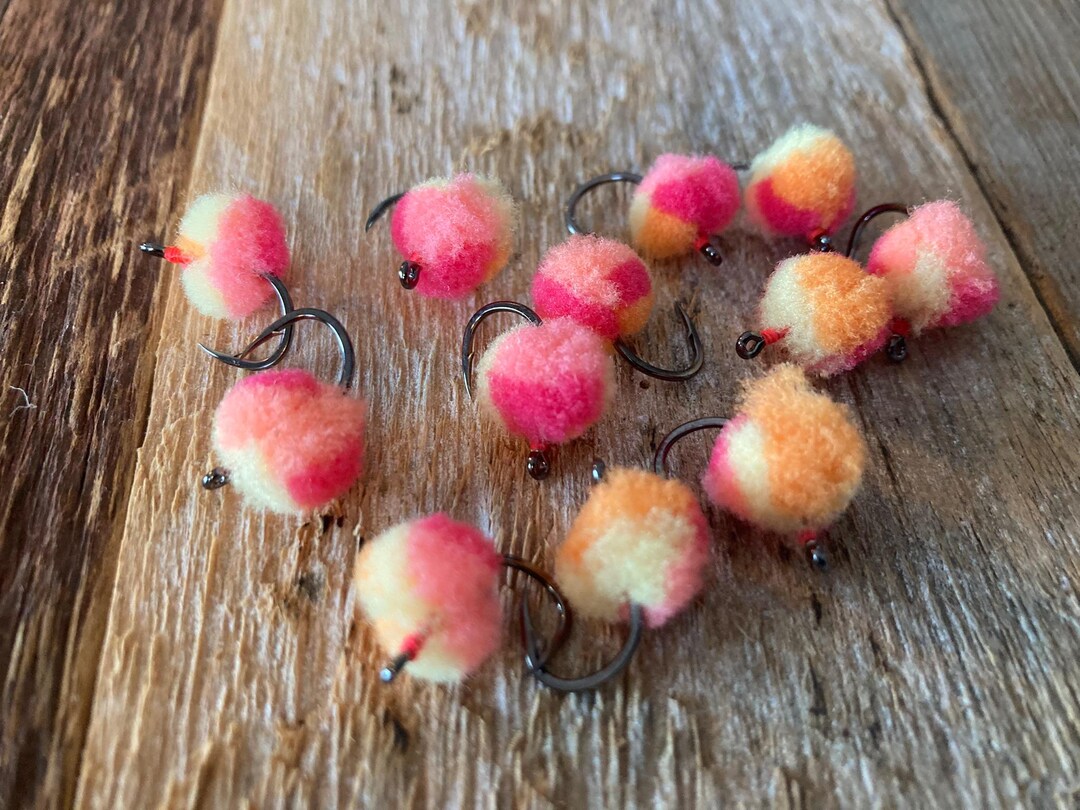 Dozen (x12) Glo Bug Egg Flies - Clown - Etsy