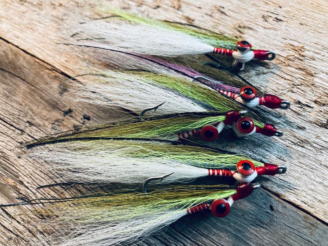 Handmade Clouser Minnows Rainbow Trout 6 Pack - Etsy
