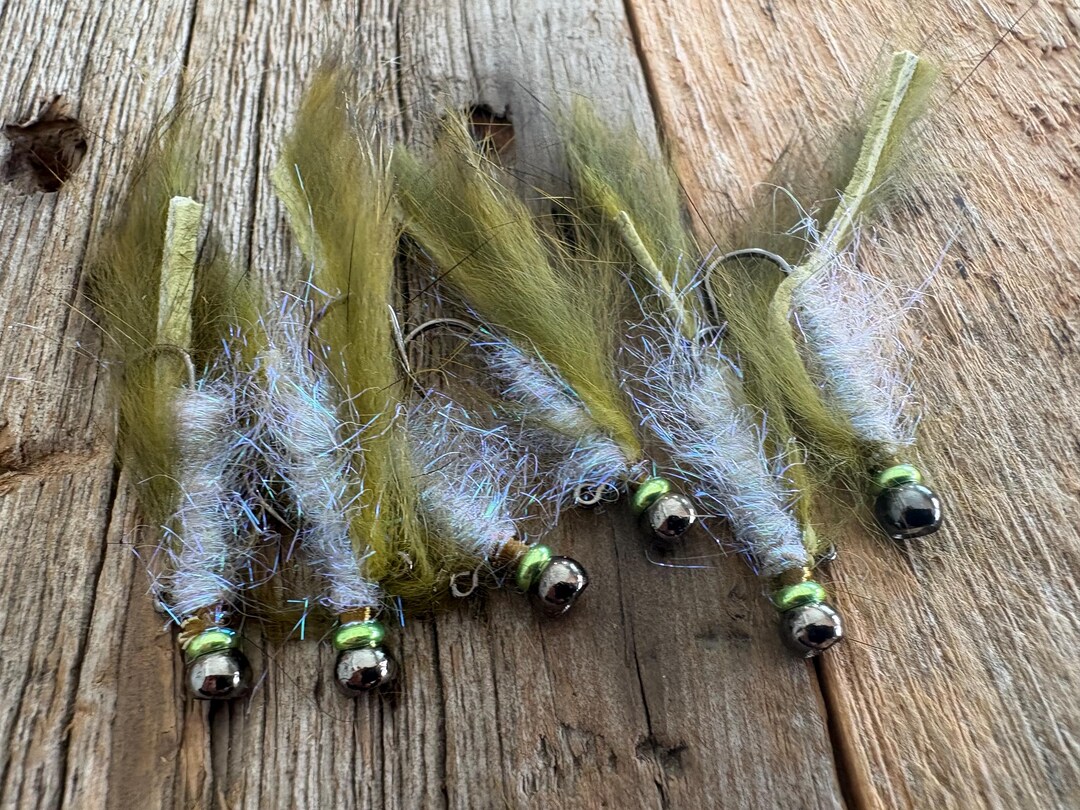 1/2 Dozen (x6) Handmade Balanced Leech Fly - Tui Chub UV - Etsy