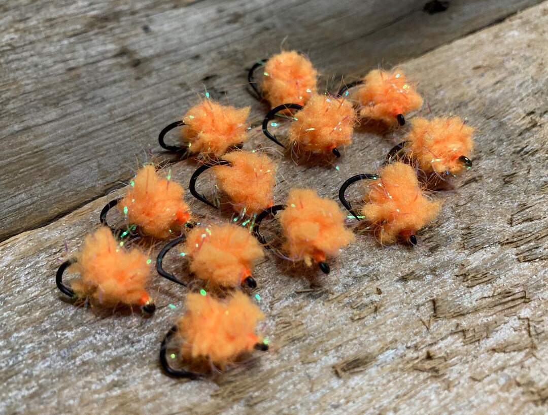 Dozen x12 Handmade Eggstacy Egg Flies Salmon Roe - Etsy