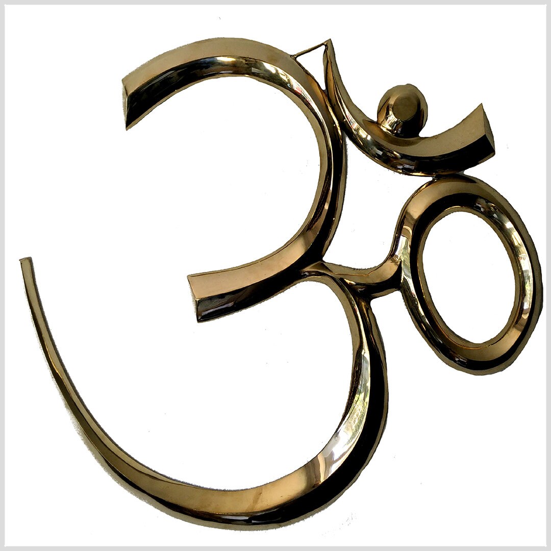 Huge Aum Sign for the Wall Brass 64cmx65cm - Etsy